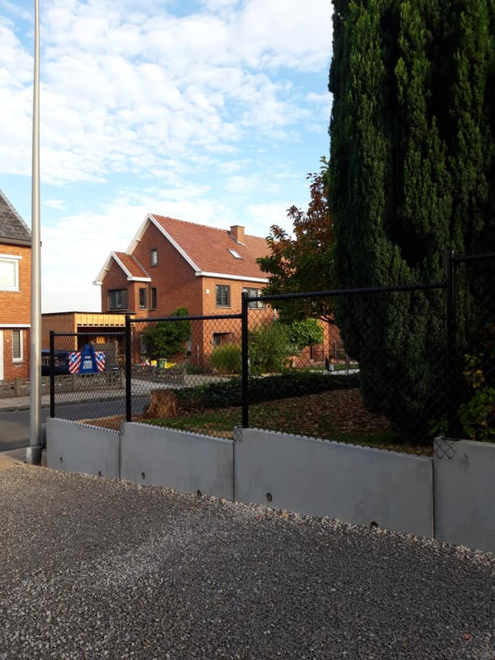 bekaert omheining op beton - Dubois Houtconstructies : carports ...